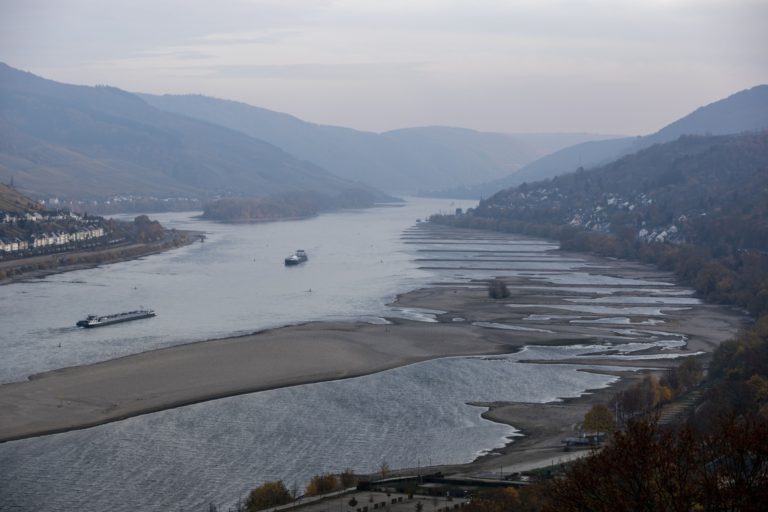 Low Water Still Hindering Rhine River Shipping in Germany After Rainfall