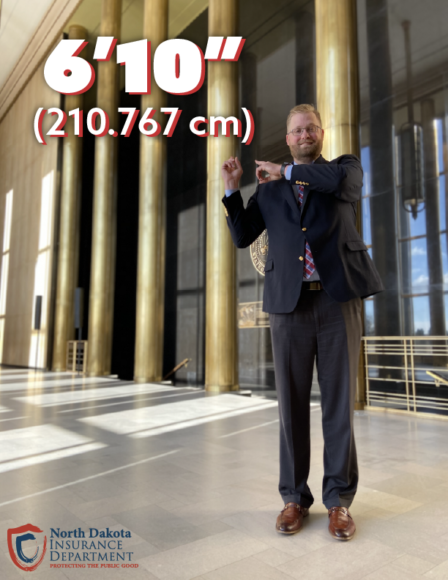 N.D. Insurance Commissioner Sets Guinness World Record as Tallest Male ...