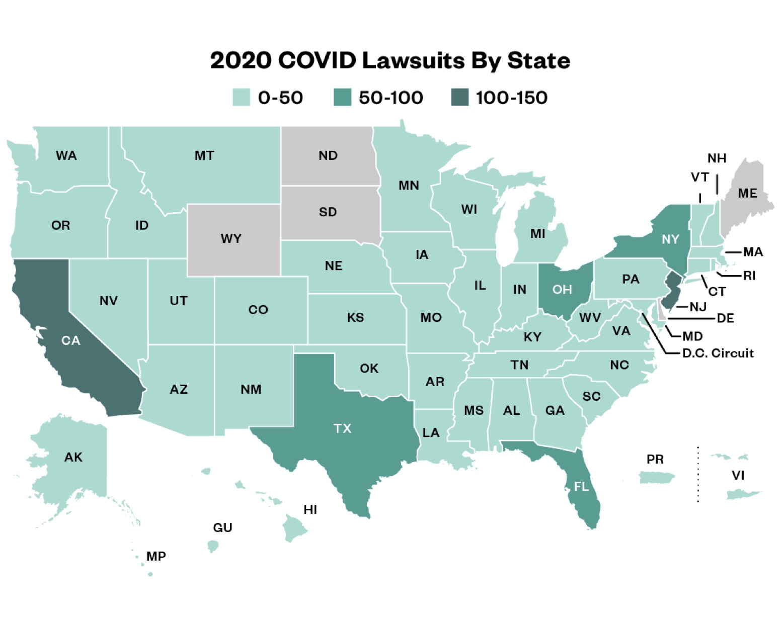 COVID Lawsuits by State and Key Trends in Workplace Litigation for 2021 ...