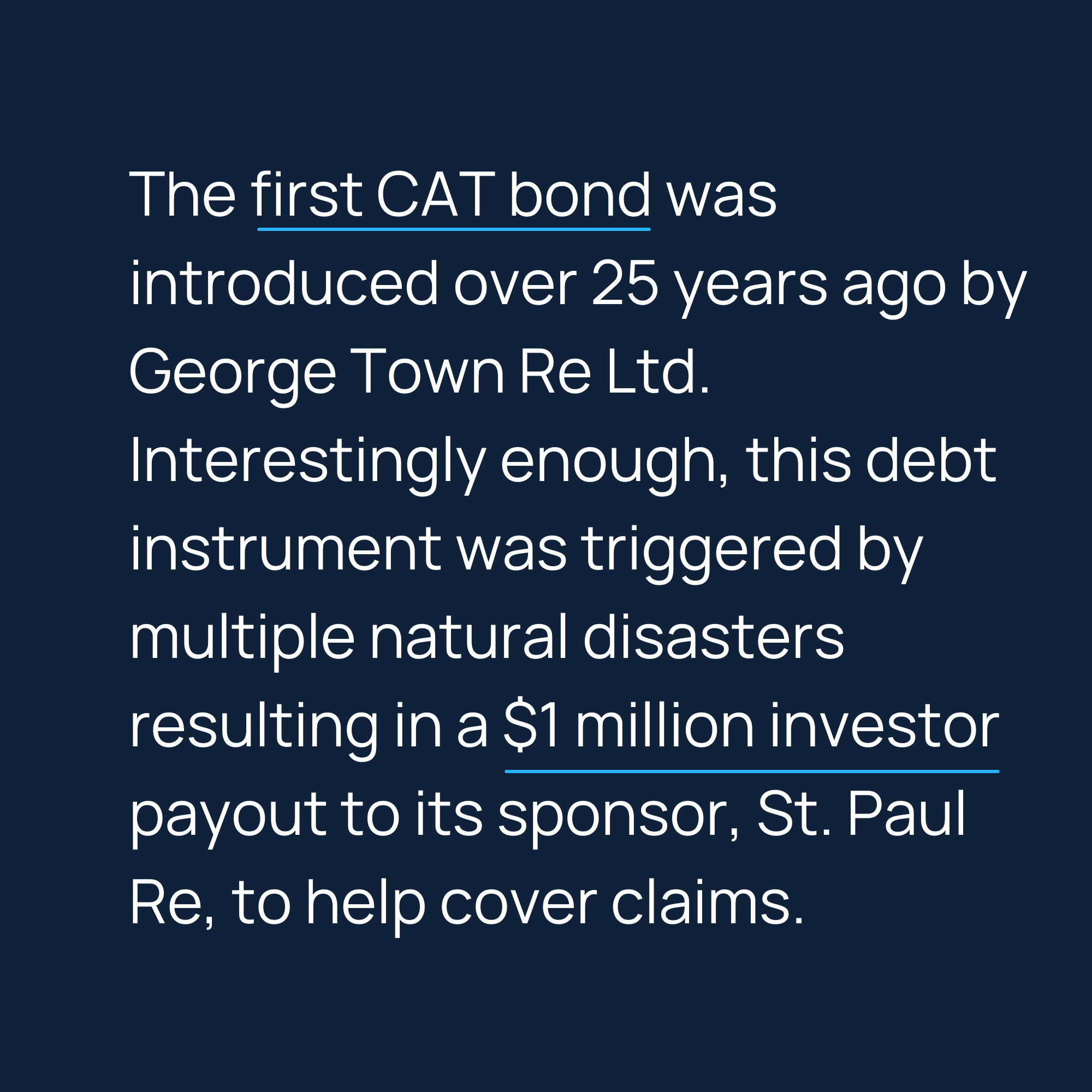 Insurance 101: Understanding Catastrophe Bonds (CAT Bonds)