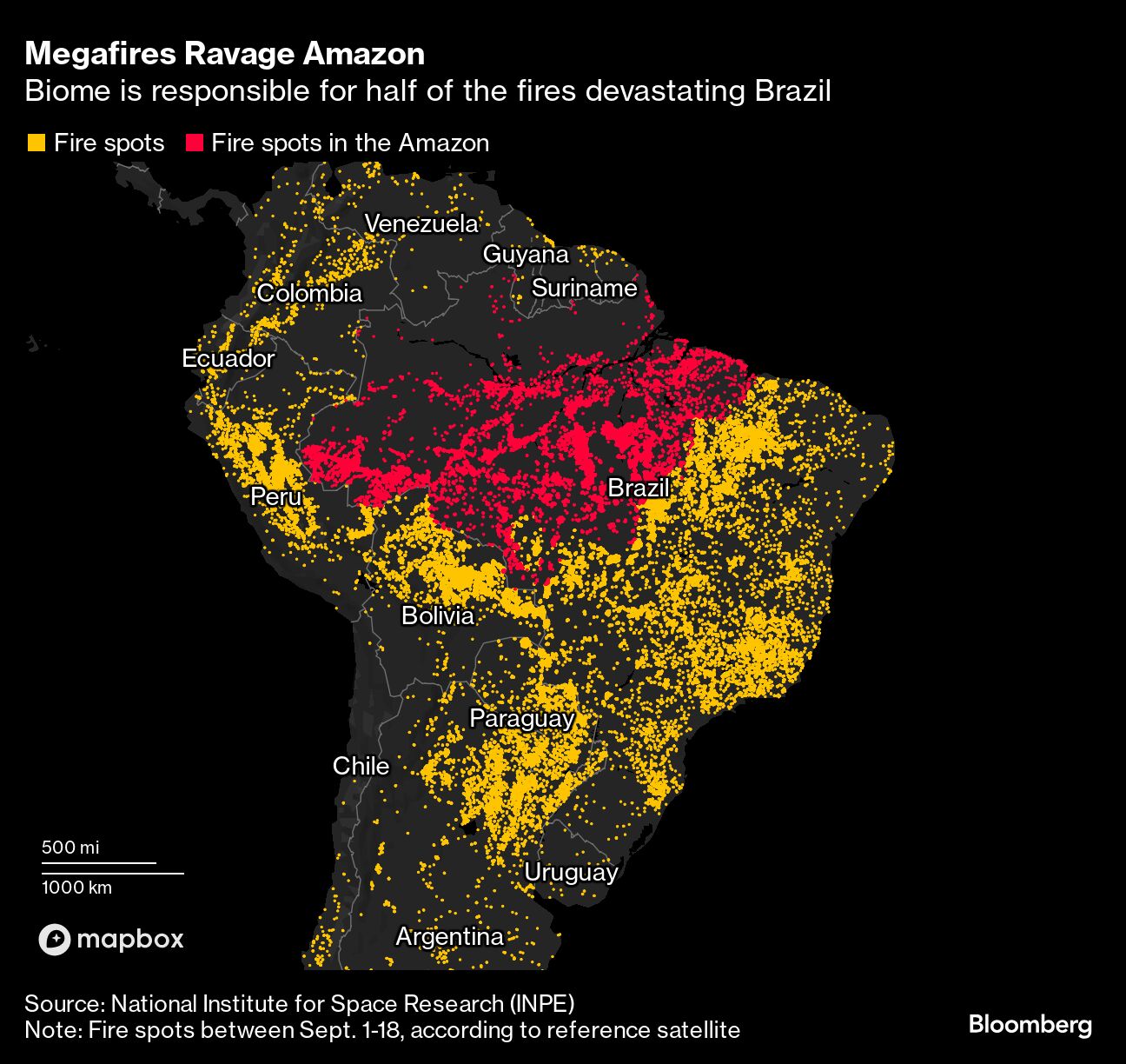 Thousands of Fires Are Burning in the Drought-Wracked Amazon