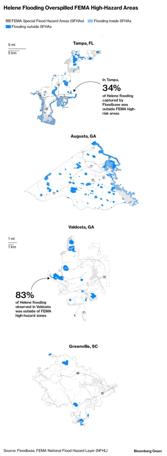 Hurricanes Milton and Helene Expose Limits of US Flood Maps