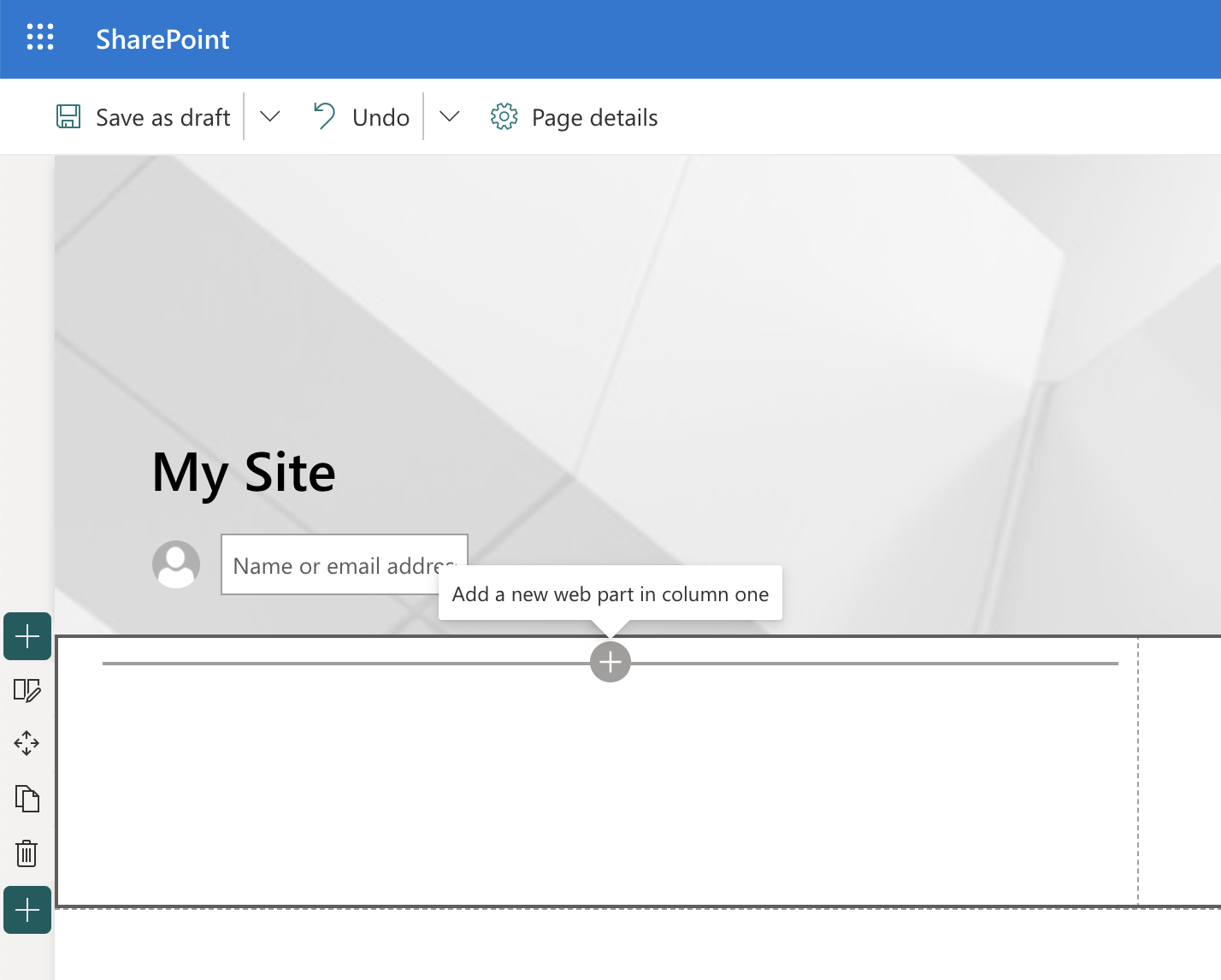 An Example Sharepoint Site Page Showing How To Add A New Web Part To The Page